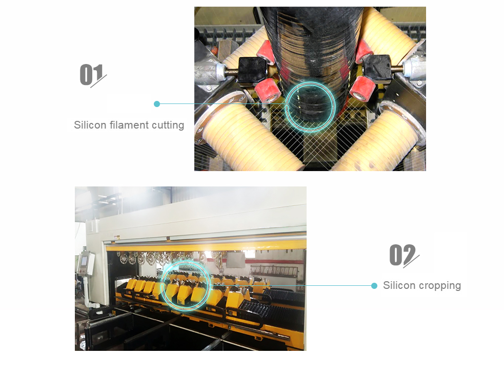 Diamond wire for silicon squaring, cropping and silicon filament ...